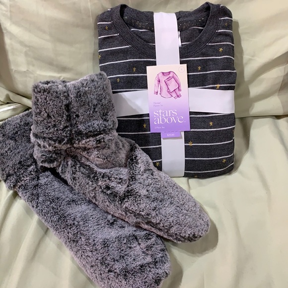 stars above | Intimates & Sleepwear | Stars Above Thermal Pajama Set W ...